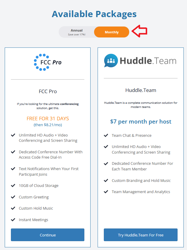 Monthly FCC Pro Package: FCC Pro $8.21/mo