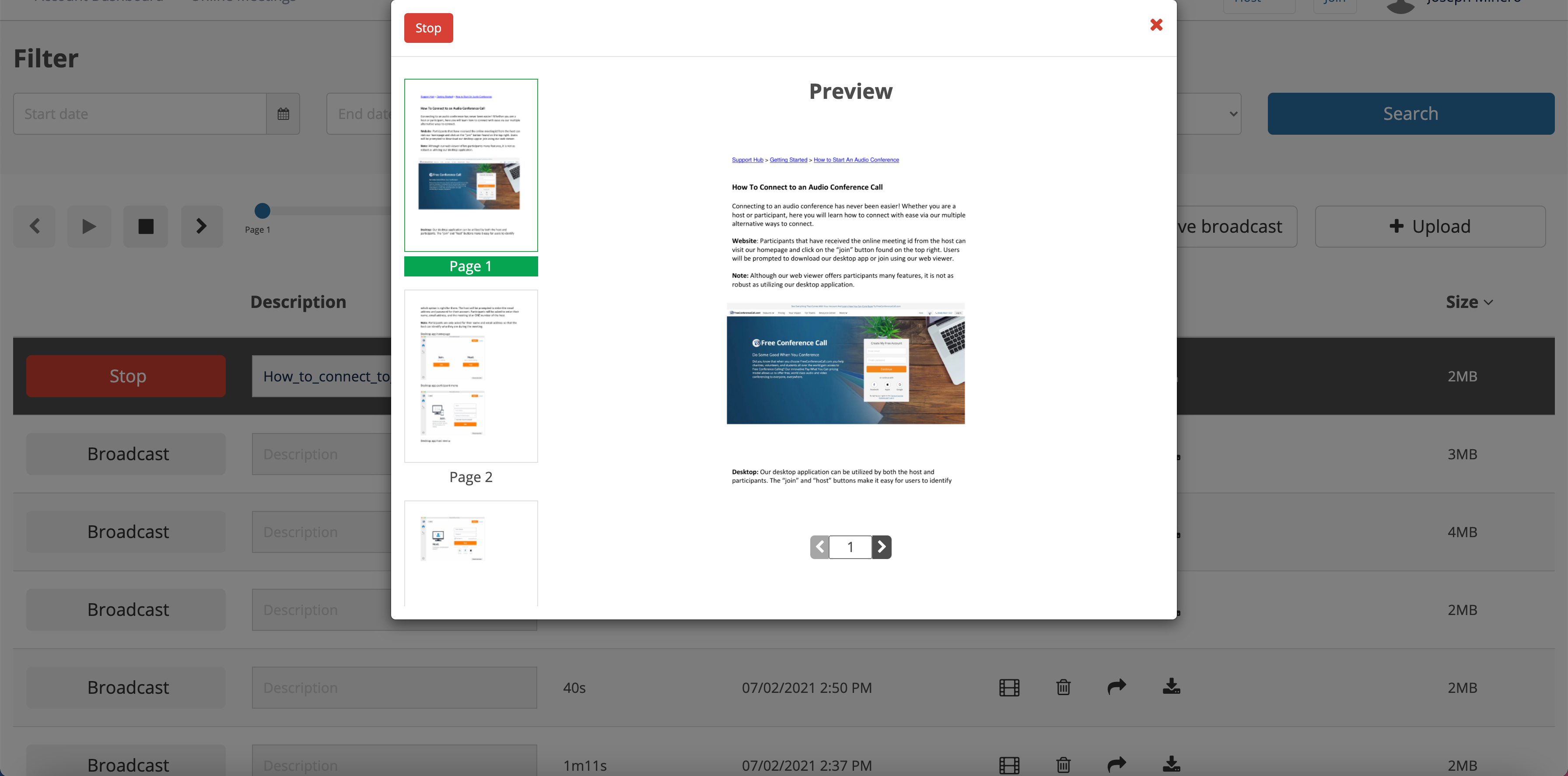 The live broadcast preview window allows you to see the same view your ...