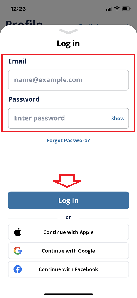 2. Click on "Profile" on the bottom right side of the homepage. 3 ...