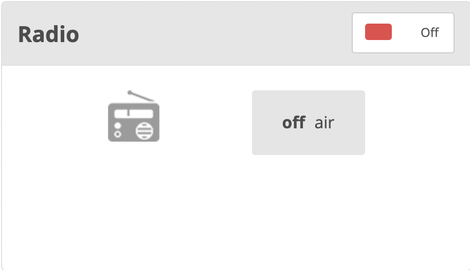 Off air: Host view