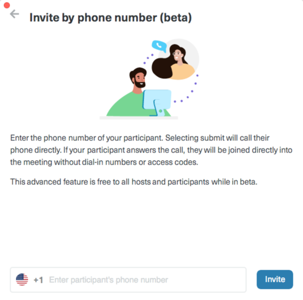 Invite by Phone Number:
